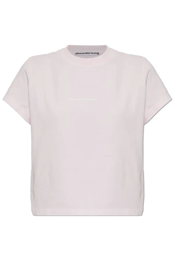 Alexander Wang T-shirt With Logo - Pink