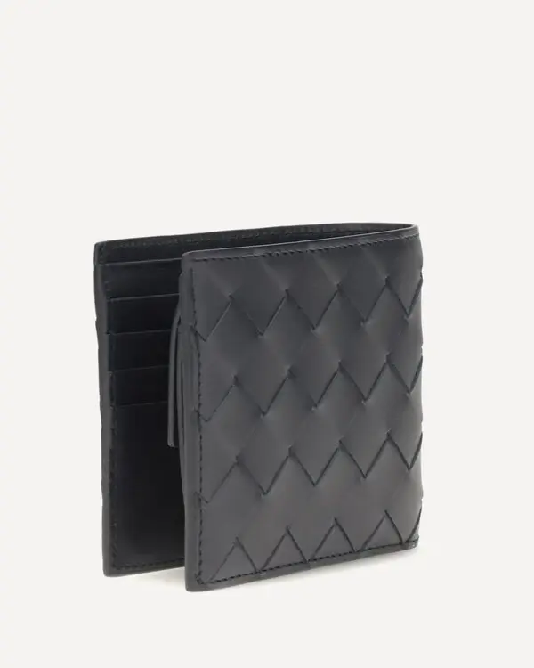 Bottega Veneta Bifold Leather Intrecciato Wallet