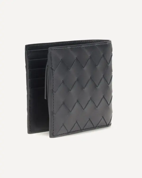 Bottega Veneta Bifold Leather Intrecciato Wallet