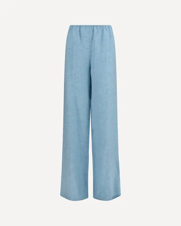 Loro Piana Sven Linen Pants - Light Blue