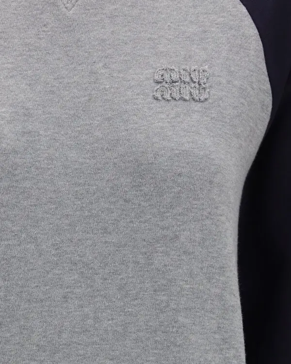 Miu Miu Bicolor Crewneck Weathirt
