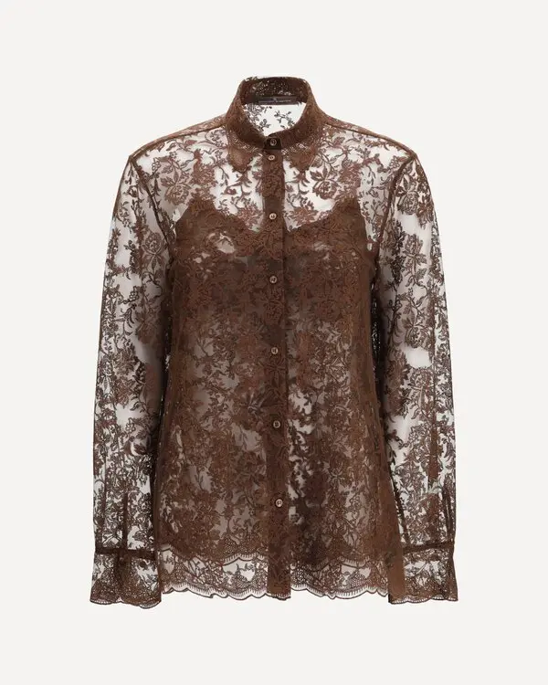 Ermanno Scervino Lace Button-up Shirt