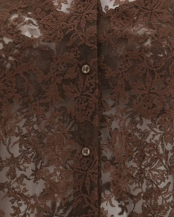 Ermanno Scervino Lace Button-up Shirt