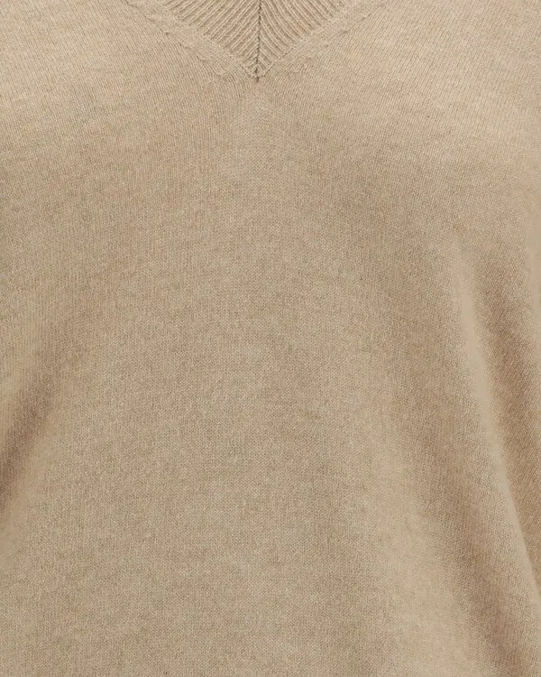 Malo V-neck Sweater - Beige