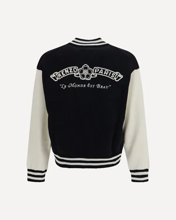 Kenzo Paris Emblem Varsity Cardigan