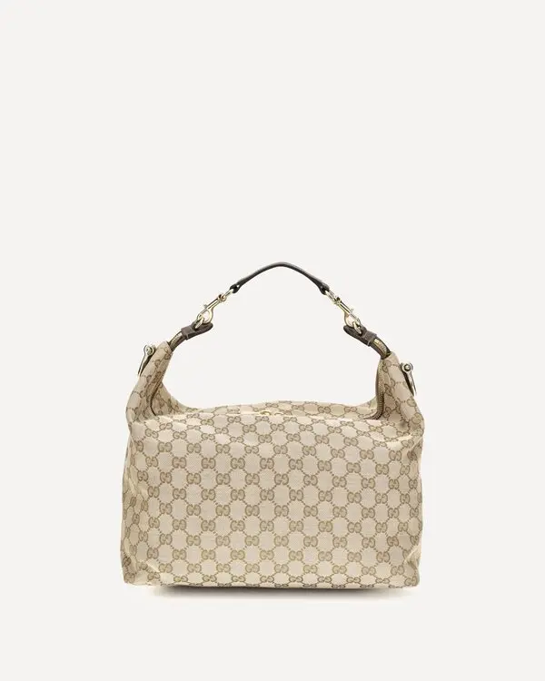 Gucci Medium Brera Handbag In Gg Canvas - Beige