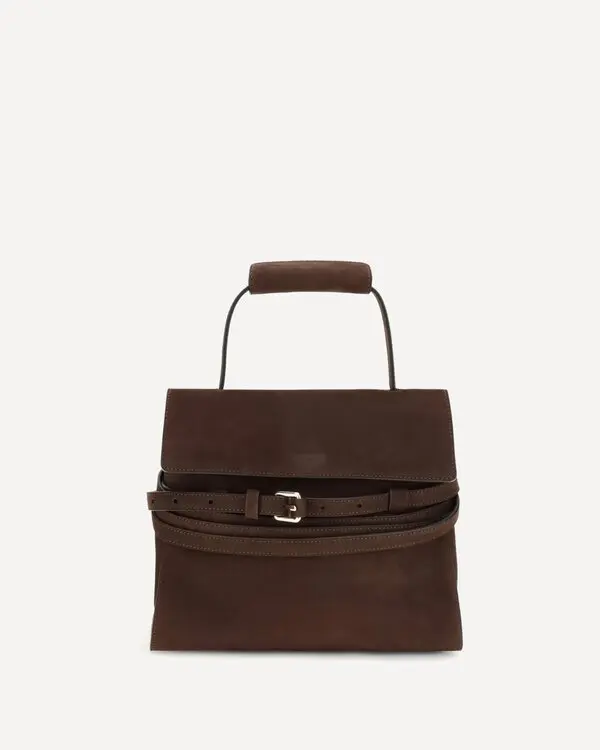 Moschino Medium Top Handle Bag With Buckle Detail