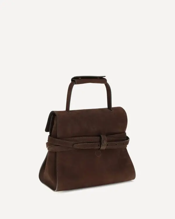 Moschino Medium Top Handle Bag With Buckle Detail