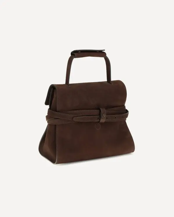 Moschino Medium Top Handle Bag With Buckle Detail