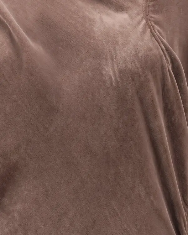 Rick Owens Seb Velvet Maxi Dress - Brown
