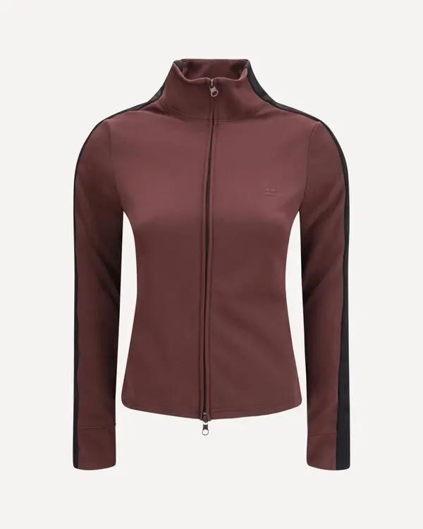 COURREGES Two-tone High Neck Sweatshirt