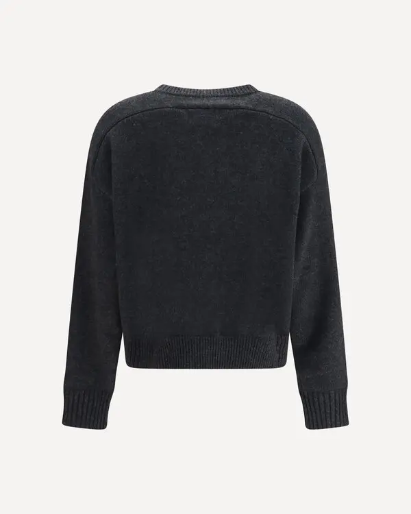 Loulou De Saison Breha Wool Cashere Blend Sweater Feale - Grey