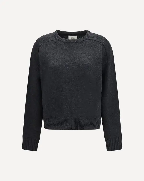 Loulou De Saison Breha Wool Cashere Blend Sweater Feale - Grey
