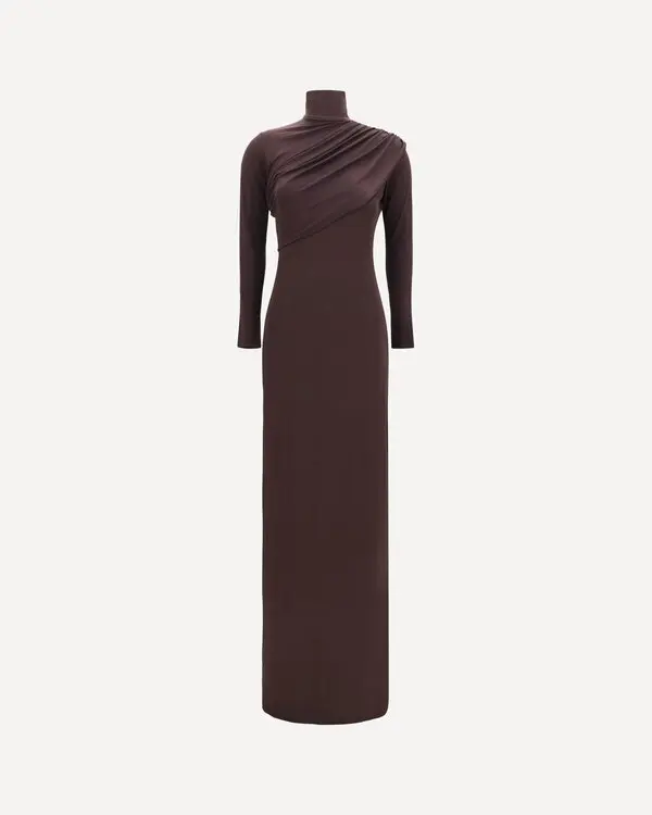 COURREGES Twist High Neck Jersey Dress