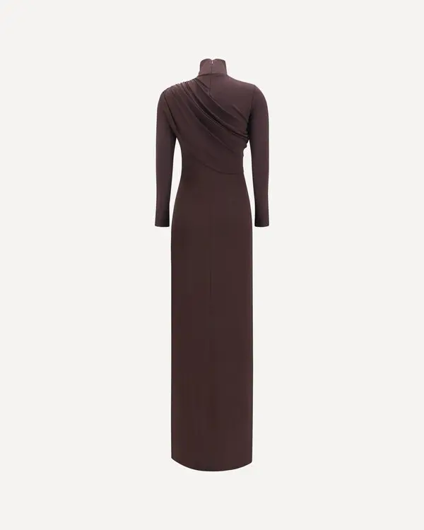COURREGES Twist High Neck Jersey Dress