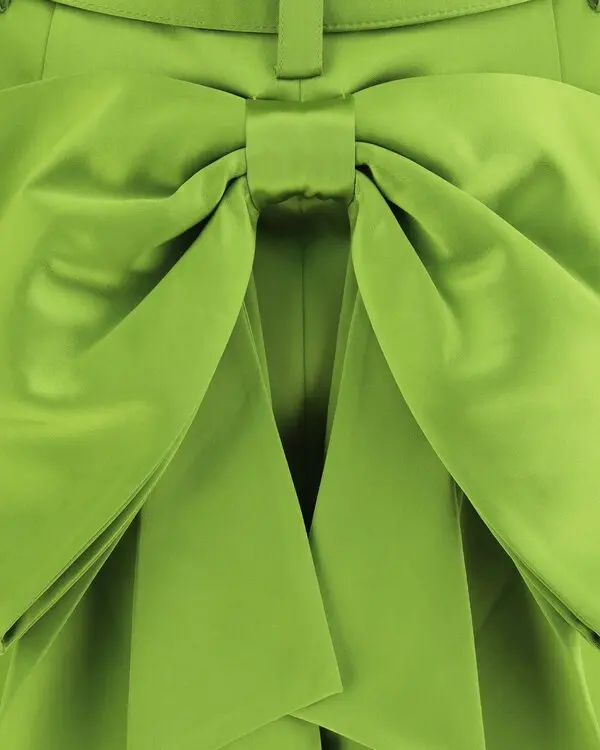 SELF-PORTRAIT Satin Bow Mini Skirt