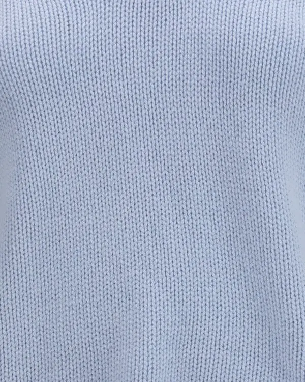 Loulou De Saison Derry Cashmere U-neck Sweater - Light Blue