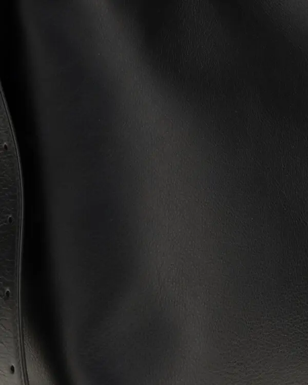 JIL SANDER Cannolo Leather Shoulder Bag - Black