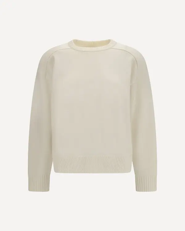 Loulou De Saison Breha Woo Cashmere Bend Sweater Femae - White