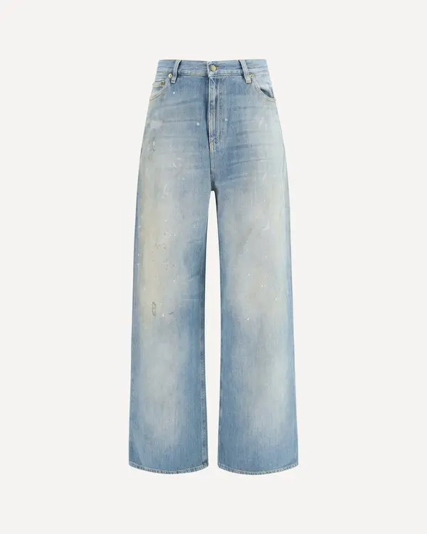 GOLDEN GOOSE Embroidered Logo Denim Jeans