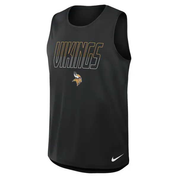 Nike Minnesota Vikings Dri-fit Nfl Tank Top - Black