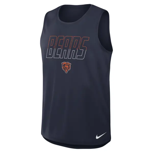Nike Chicago Bears Dri-fit Nfl Tank Top - Blue