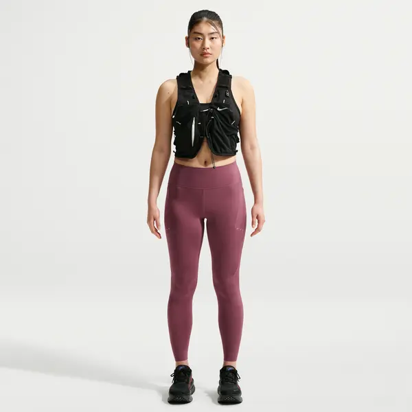 Nike Swift High-waisted 7/8 Running Leggings With Pockets - Red