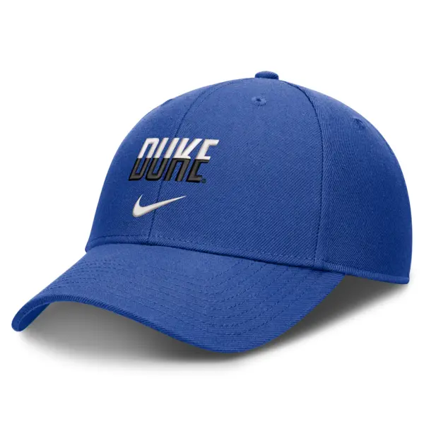 Nike Duke Sideline Rise Gameday Dri-fit College Trucker Adjustable Hat - Blue