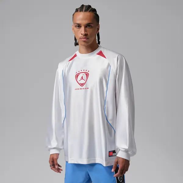 JORDAN Brooklyn Long-sleeve Goalie Top - White