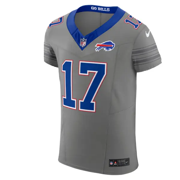 Nike Josh Allen Buffalo Bills Dri-fit Nfl Elite Jersey - Grey