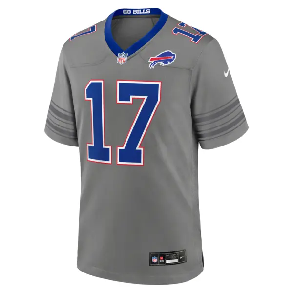 Nike Josh Allen Buffalo Bills Nfl Game Jersey - Grey