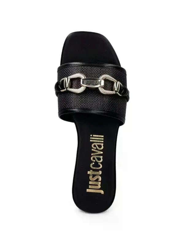 Just Cavalli Chain-link Woven Slides