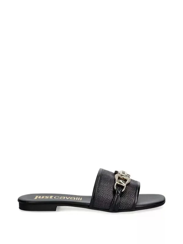 Just Cavalli Chain-link Woven Sandals
