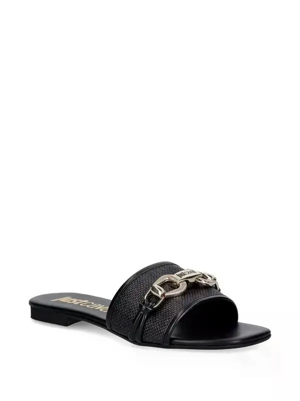 Just Cavalli Chain-link Woven Sandals