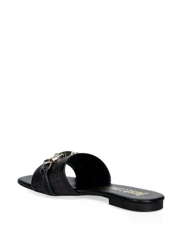 Just Cavalli Chain-link Woven Sandals