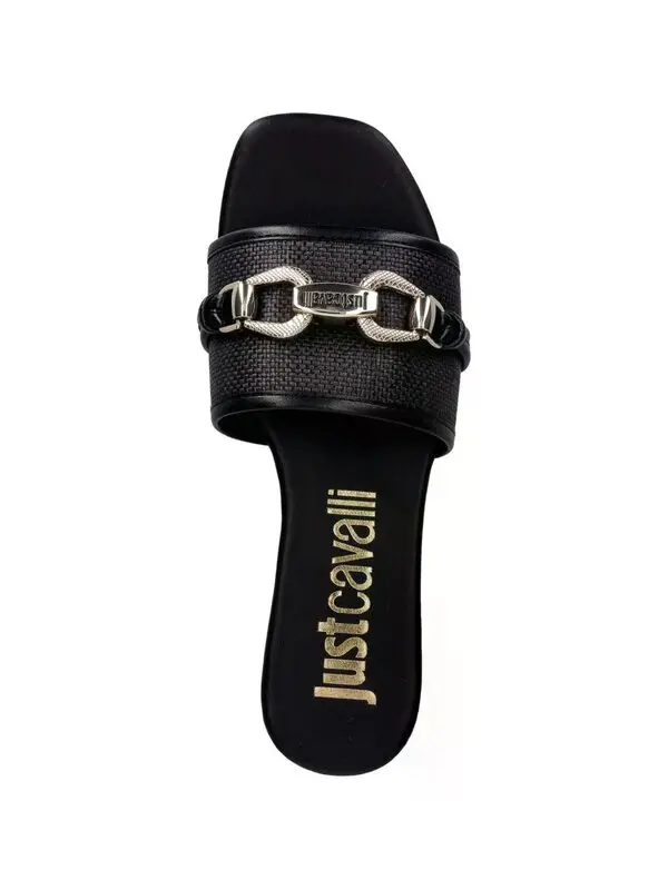 Just Cavalli Chain-link Woven Sandals
