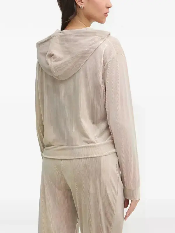 Juicy Couture Ribbed Zip-up Hoodie