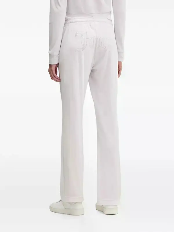 Juicy Couture Rhinestone Embellished Velour Track Pants