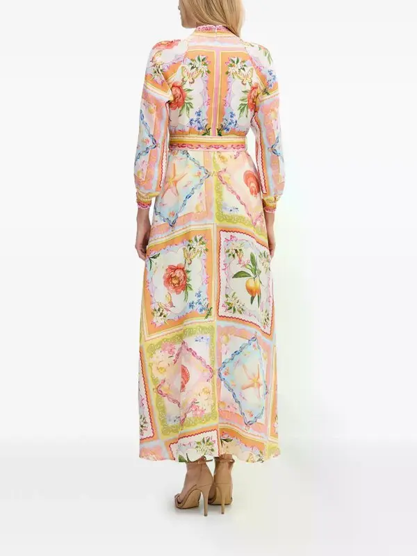 Hale Bob Lakelynn Floral-print Belted Maxi Dress