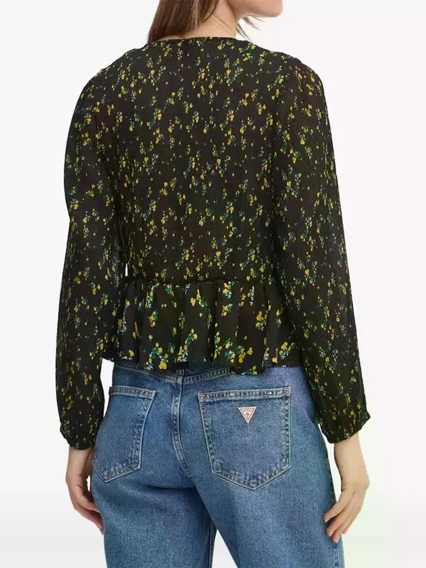 Desigual Floral V-neck Blouse