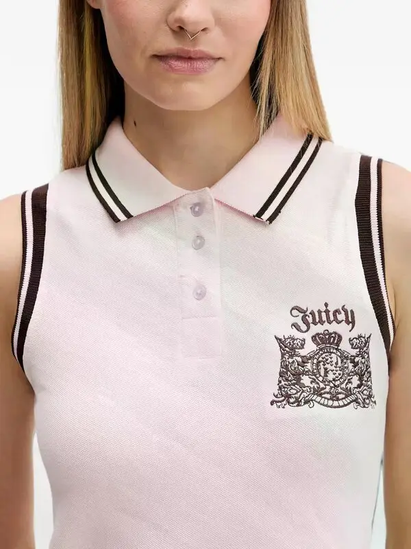 Juicy Couture Logo-embroidered Ruffled Mini Dress