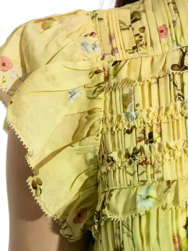 ALLSAINTS Floral-print Ruffled Dress