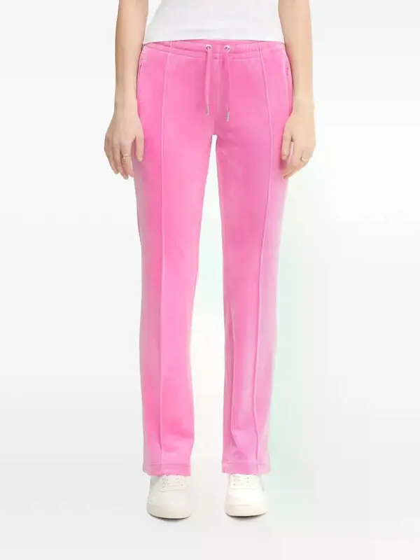 Juicy Couture Rhinestone Logo Track Pants - Pink