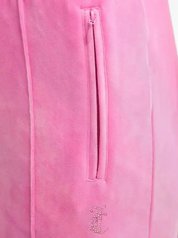 Juicy Couture Rhinestone Logo Track Pants - Pink