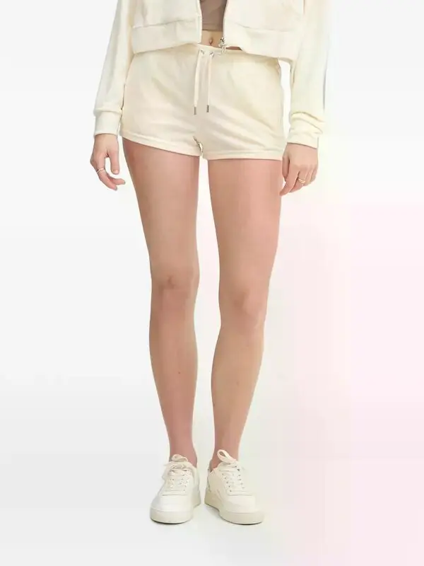 Juicy Couture Rhinestone-embellished Drawstring Mini Shorts