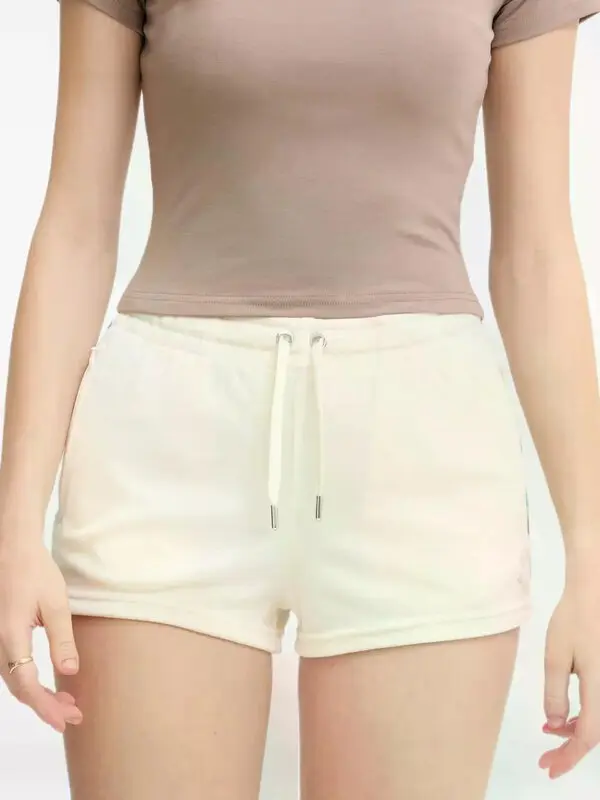 Juicy Couture Rhinestone-embellished Drawstring Mini Shorts