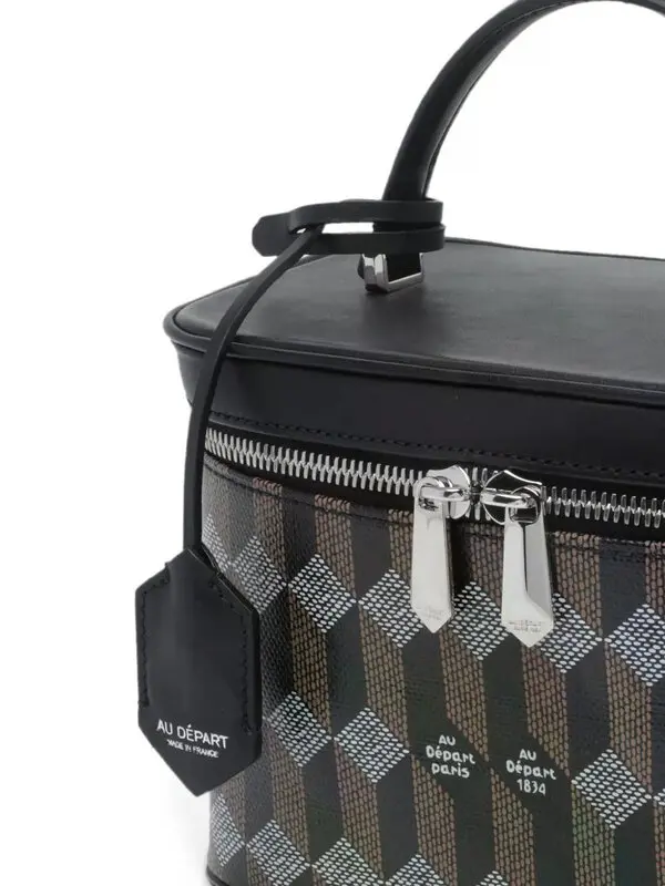 AU DEPART Toile Logo-print Mini Bag