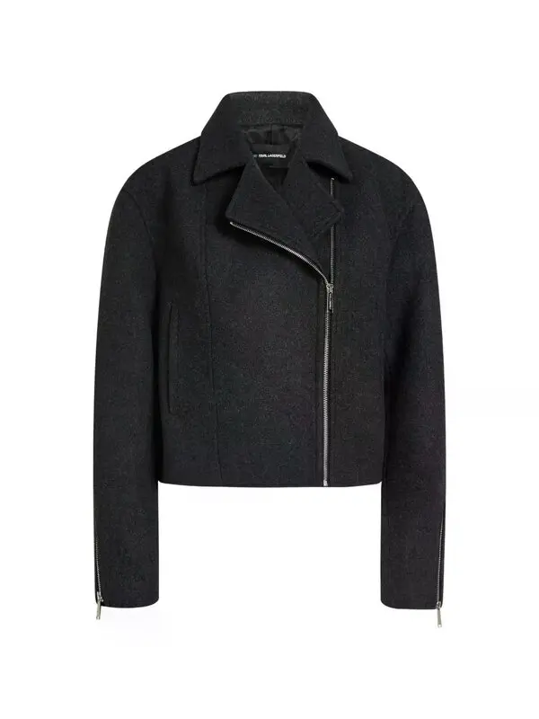 Karl Lagerfeld Logo-plaque Biker Jacket
