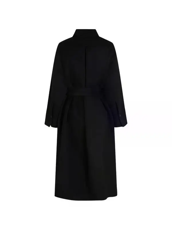 Karl Lagerfeld Belted Long Wool-blend Coat