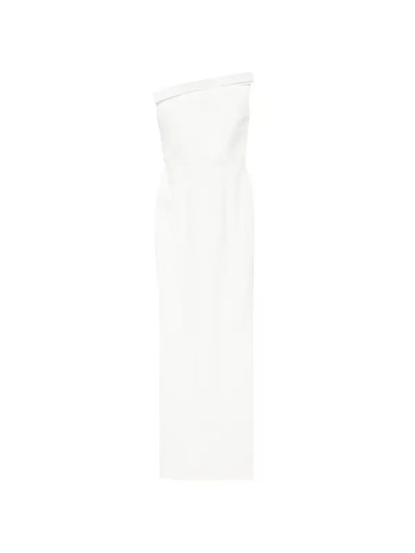 THE NEW ARRIVALS ILKYAZ OZEL Fuji Bow-detail Maxi Dress - White